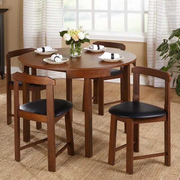 Space Saving Round Shape 4 seater dining table se