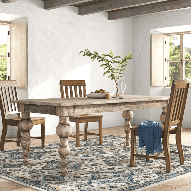 Gertrude pine solid wood dining table store